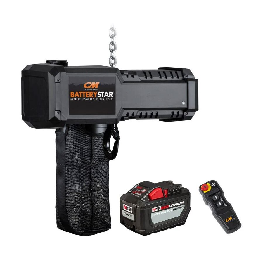 CM BCC1008S201US | Battery Chain Hoist, 1 ton capacity, 20 ft, 8 fpm ...