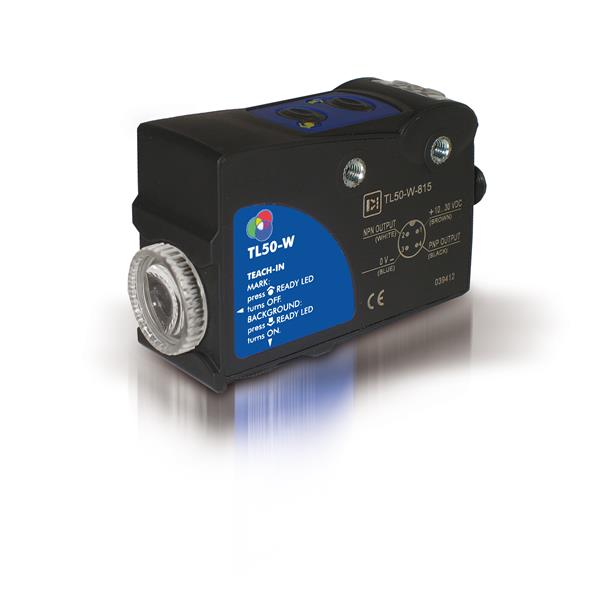 Datalogic TL50-W-815 Contrast Sensor 8Mm. Basic Vertical Spot Npn/Pnp ...