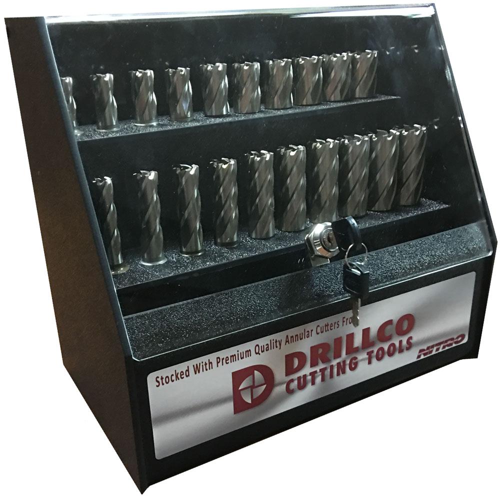 32 piece Nitro Annular Cutter Display, 1/2 through 1-1/8 in. - 912N32D ...