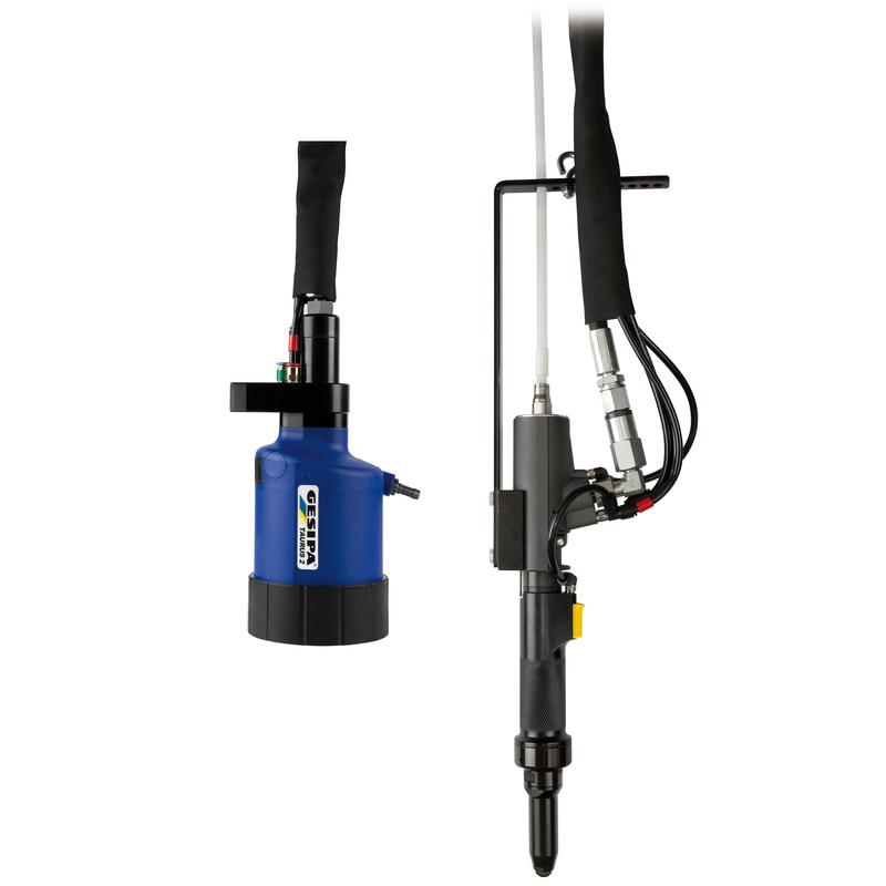 Gesipa 25 mm Hydro-Pneumatic Riveting Tool with pressure trigger, Axial ...