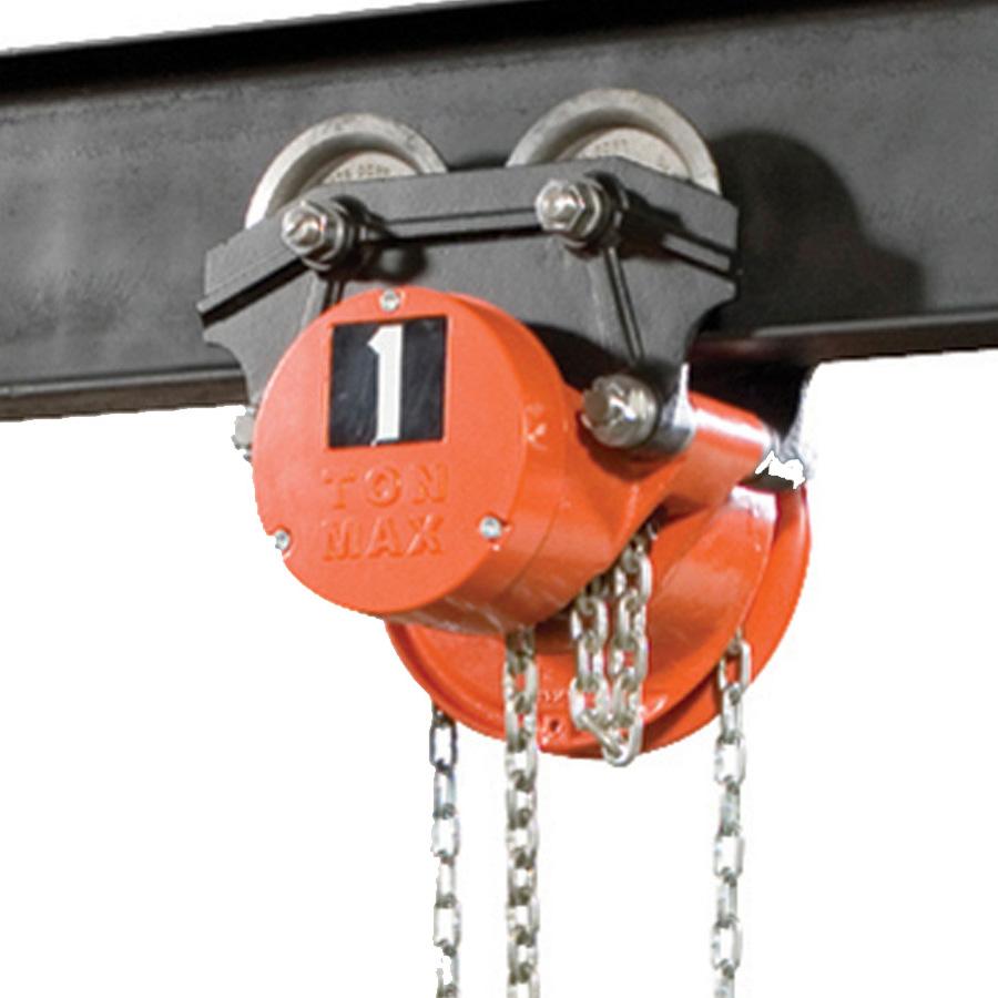 CM 4928 | Cyclone Hand Chain Hoist with Low Headroom Geared Trolley, 4T ...