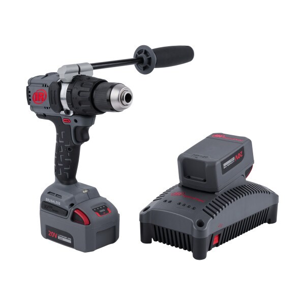 Cordless hammer drill with 2 batteries store