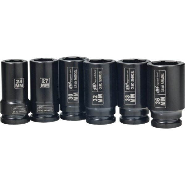 Ingersoll Rand SK6M6LN | IMPACT SOCKET SET, 3/4 in. DRIVE, METRIC ...