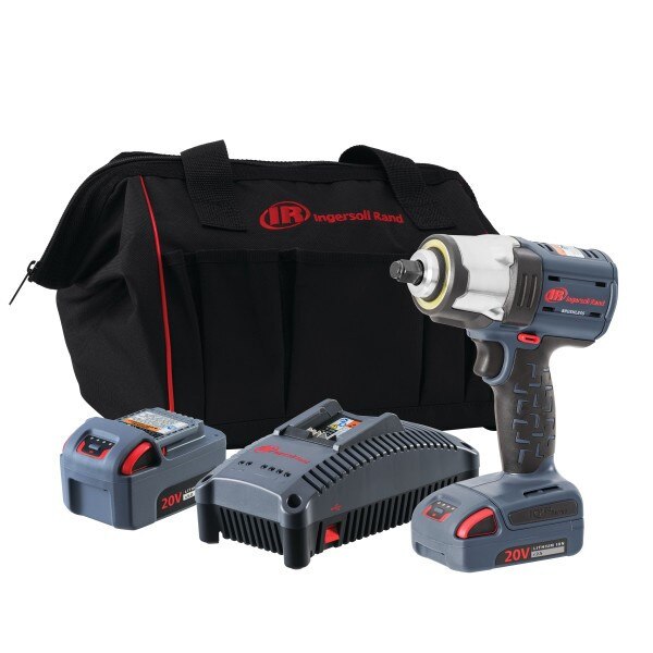 Ingersoll Rand W5153-K22 | 20V 1/2'' square Impact Wrench Kit, 365 ft ...