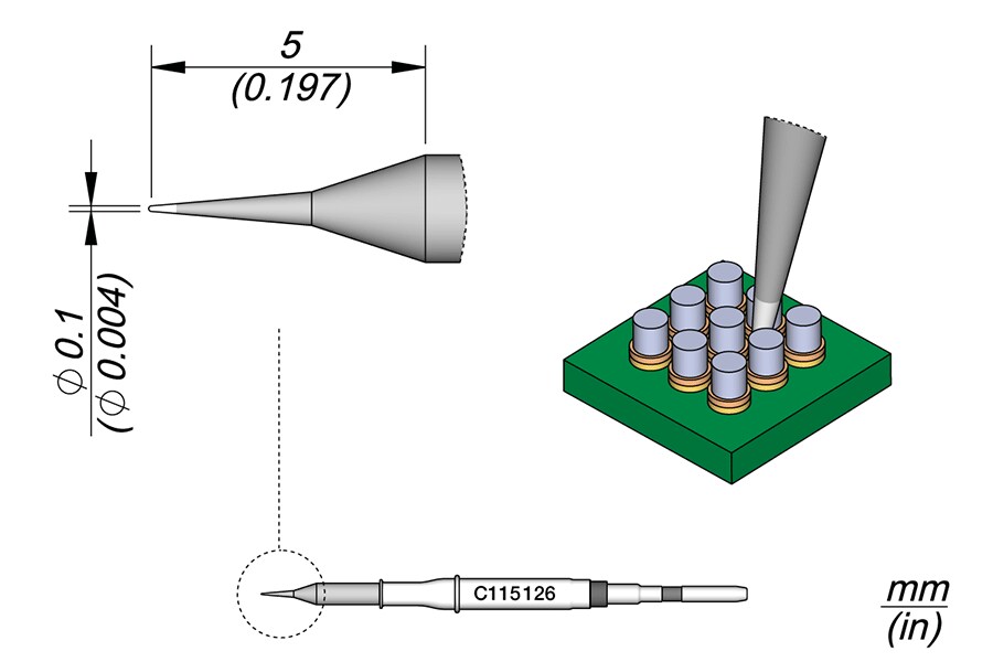 JBC C115 Soldering Cartridges | Flexible Assembly Systems
