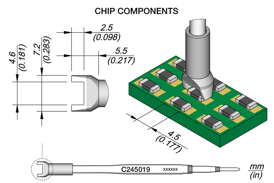 JBC C245019 Cartridge, Chip 4.5 - Flexible Assembly Systems