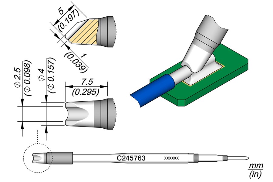 JBC C245763 Cartridge, Pin/Connector Ø2.5 - Flexible Assembly Systems