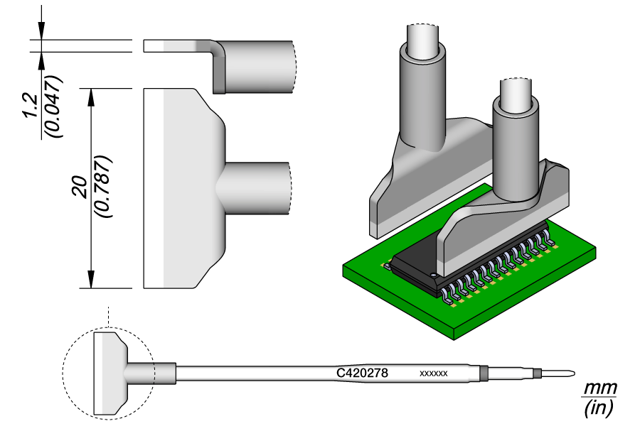 JBC C420278 Cartridge, Dual in Line 20.0 - Flexible Assembly Systems