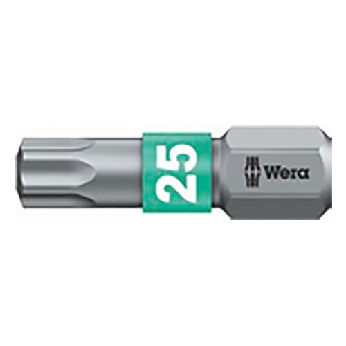 Wera #25 x 25mm Torx BiTorsion Insert Bit, 867/1 BTZ TORX bit - 5066126001