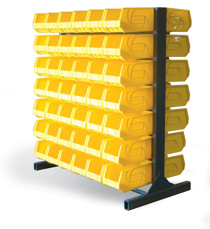 Heavy-Duty Bin Rack, 84 bins, 55 x 28 x 60 in. - 55-BR-84 | Flexible ...