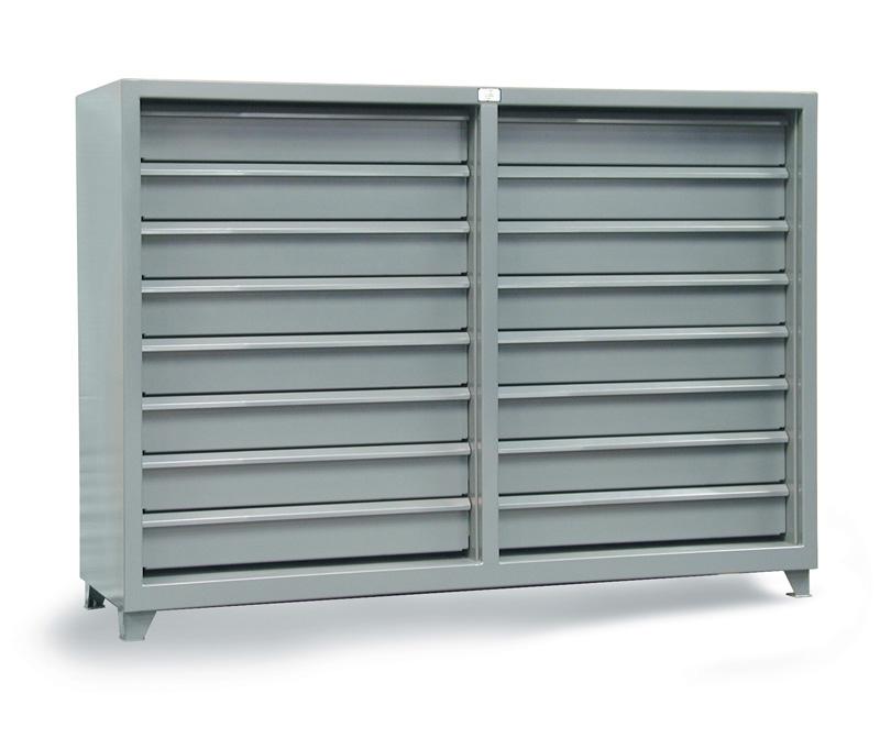16 drawer Open Cabinet, 82 x 26 x 56 in. - 6.55-DS-CSU-260-16DB ...