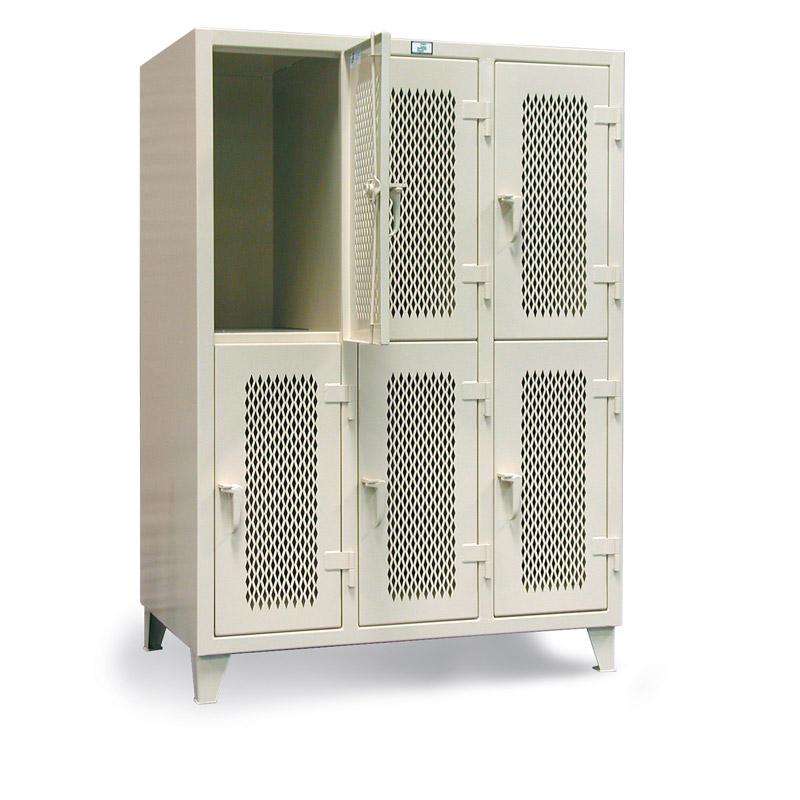 Ventilated Locker, 6 compartments, 54 1/2 x 34 x 72 in. - 4.76-34-V ...