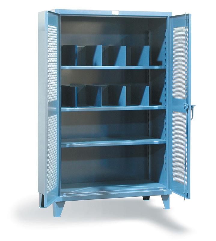 3 shelf Ventilated Cabinet with vertical dividers, 60 x 24 x 72 in ...