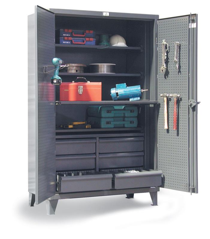 6 drawer Tool Storage Cabinet with slide out shelves, 48 x 24 x 72 in ...